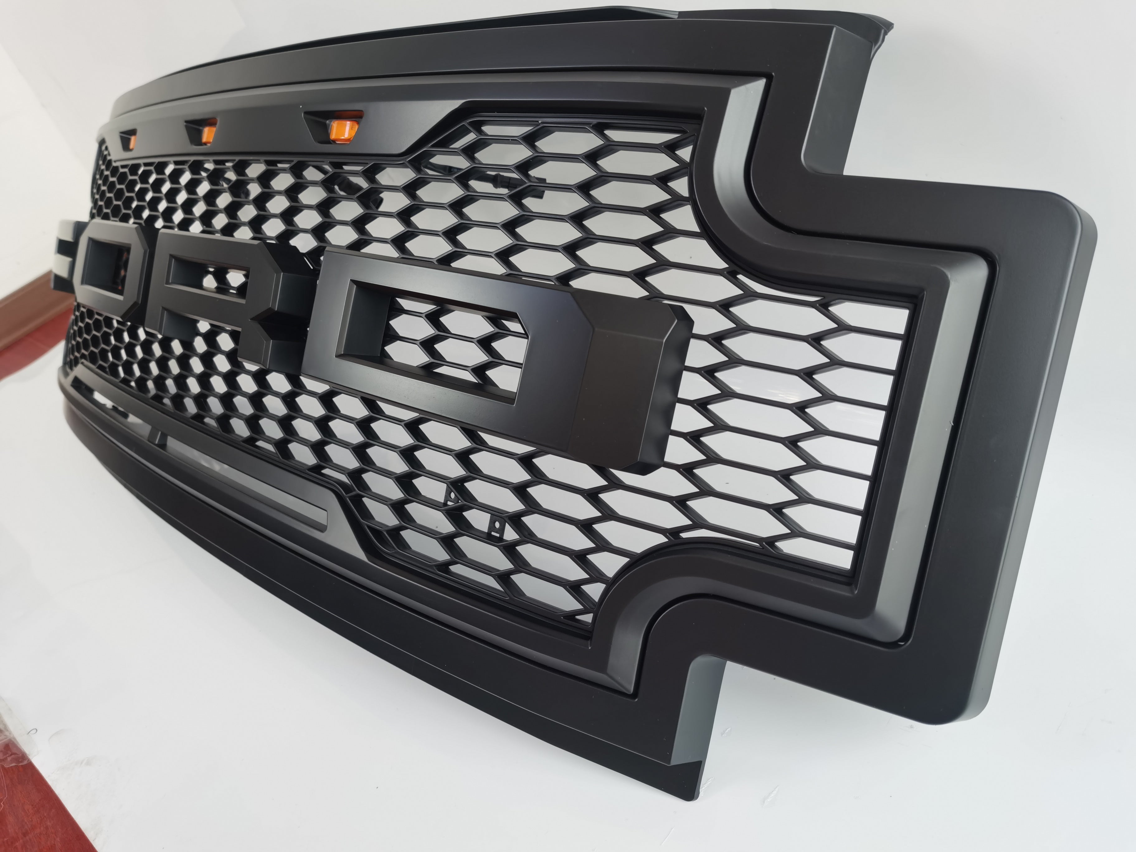 F250/F350 Super Duty Raptor style Grille, Matte Black Raptor Type Gril ...