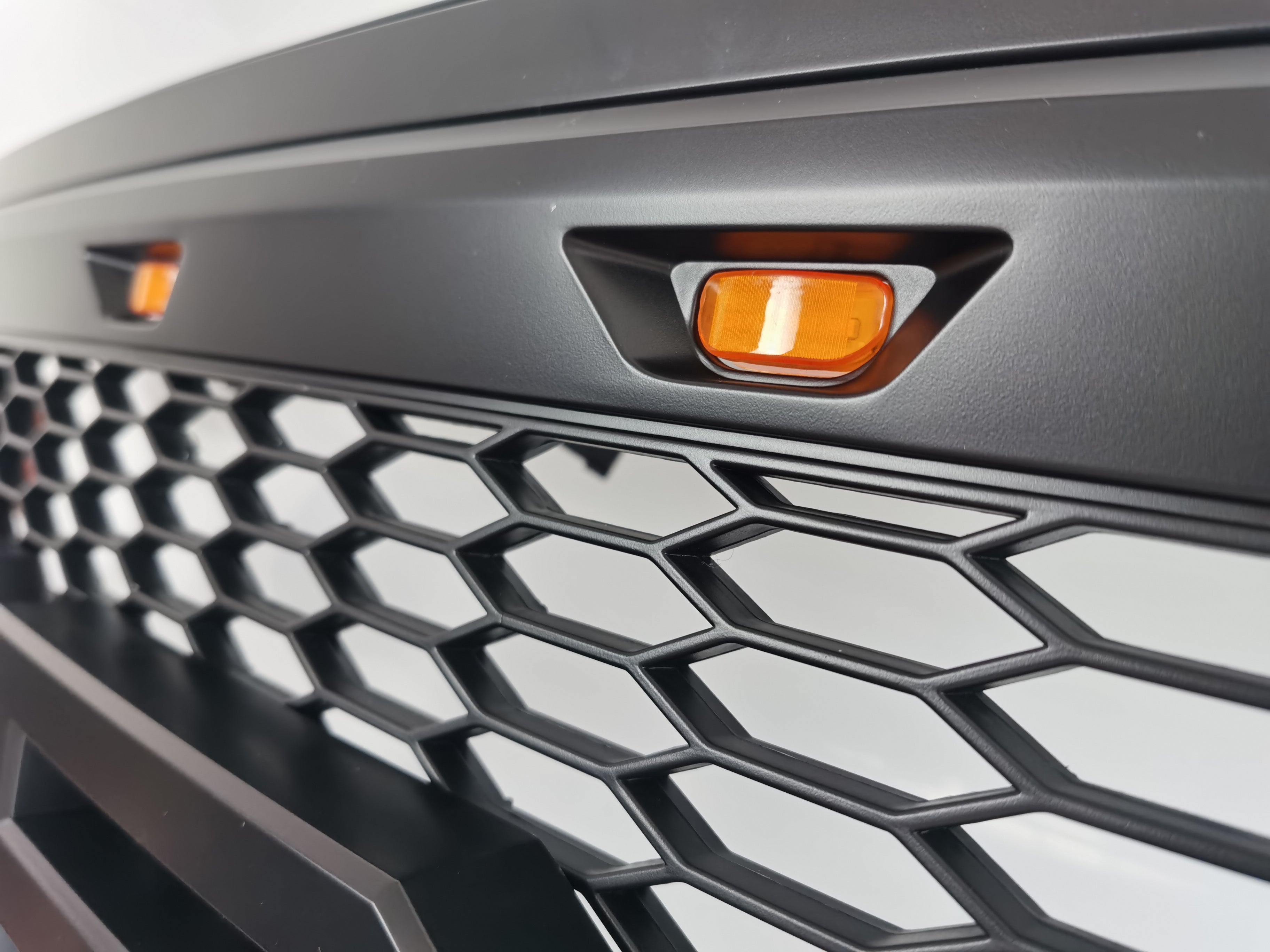 F250/F350 Super Duty Raptor style Grille, Matte Black Raptor Type Gril ...